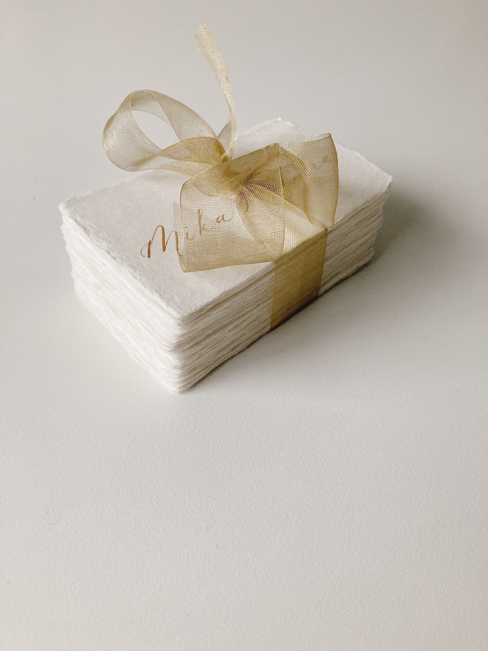 Washi Calligraphy Place card